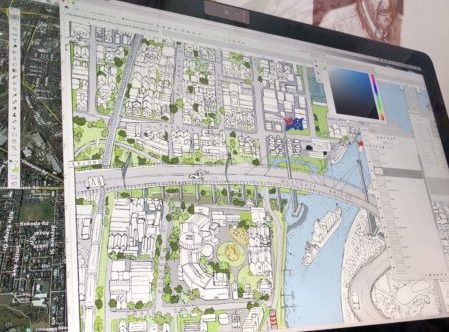 The Melbourne Map colouring underway