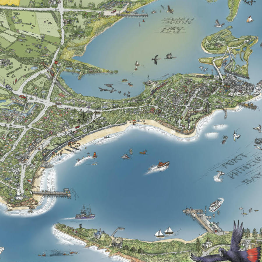 Melbourne Souvenirs · Map Illustration · The Melbourne Map