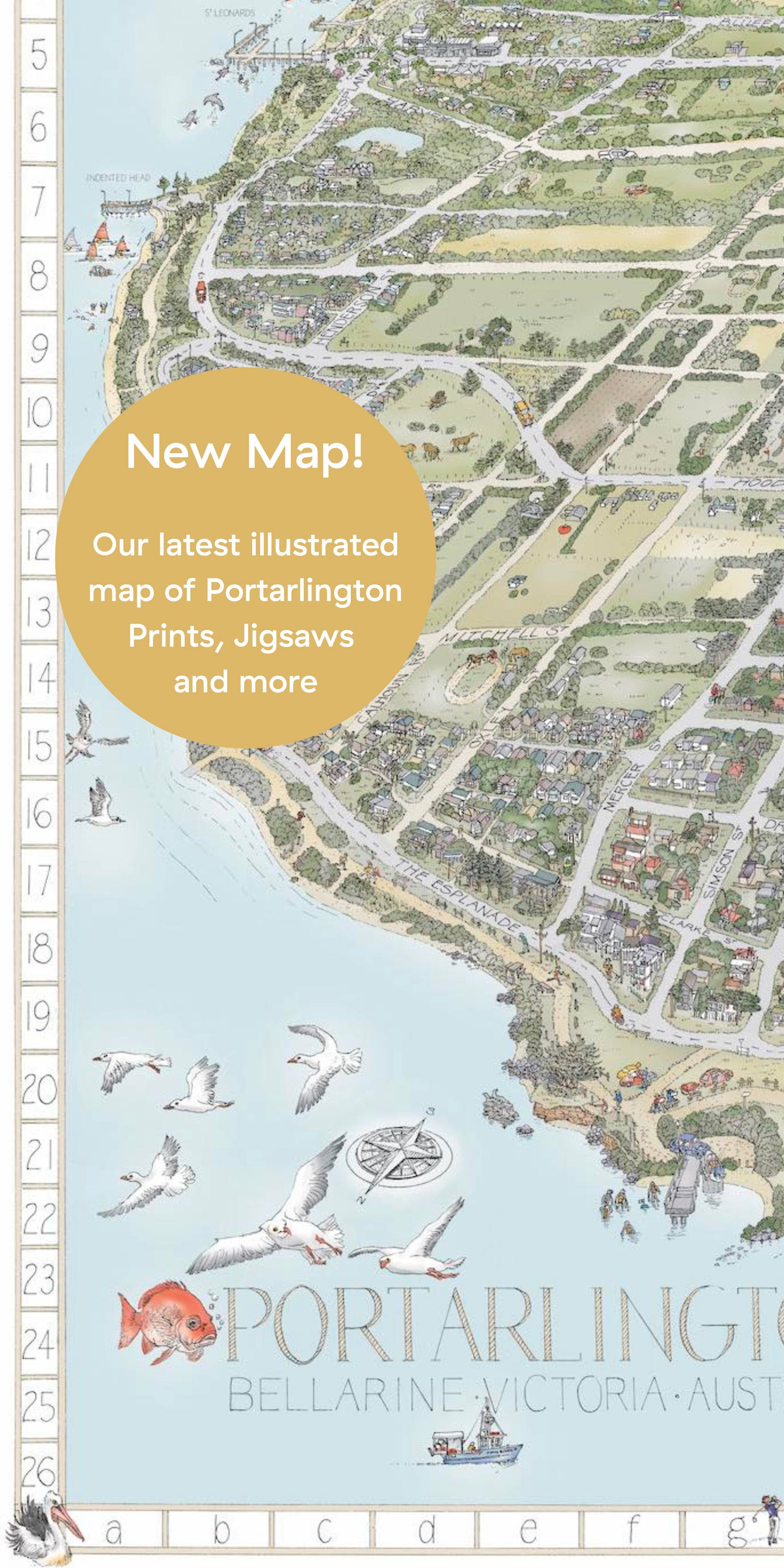 Melbourne Gifts · Map Illustration · The Melbourne Map