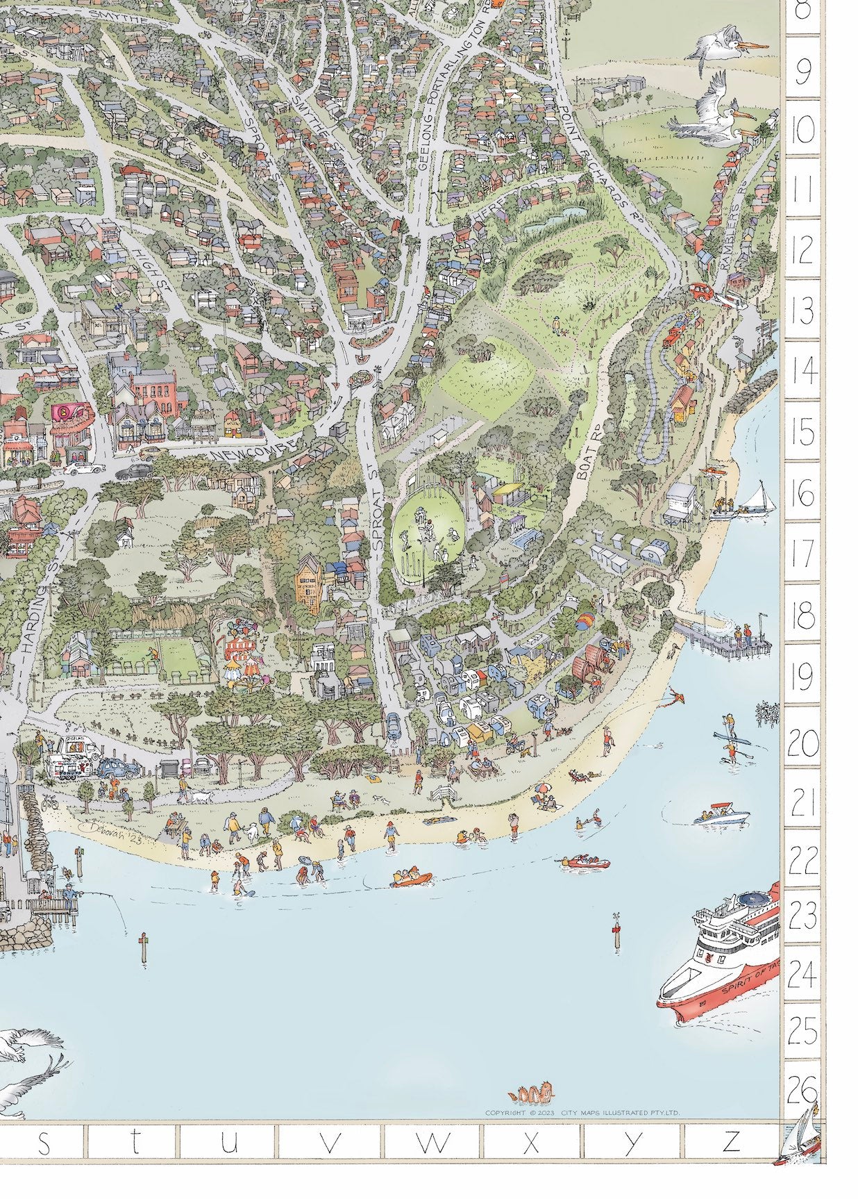 The Portarlington Map - Colour - The Melbourne Map