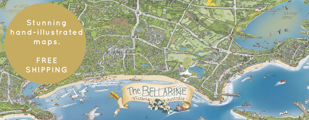 Melbourne Gifts · Map Illustration · The Melbourne Map
