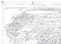 The Portarlington Map - Black & White - The Melbourne Map