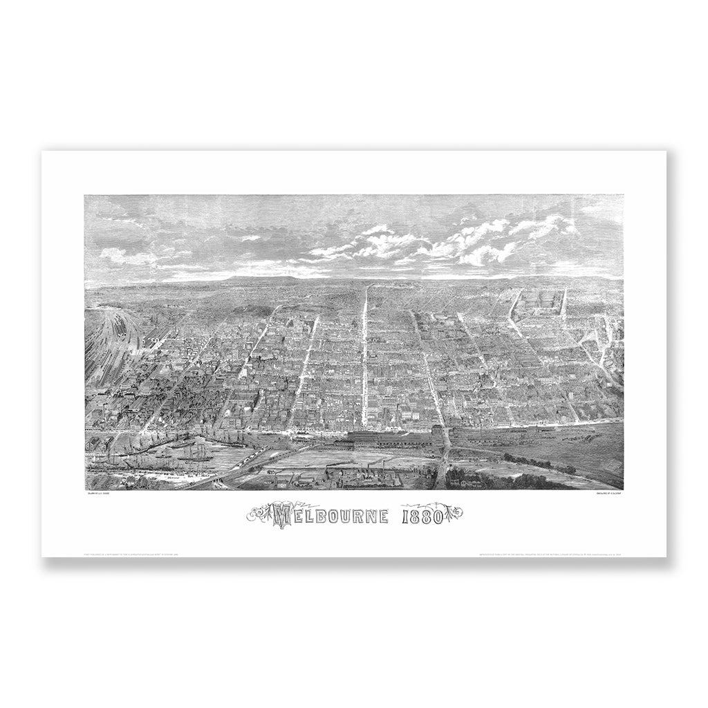 Vintage Maps - The Melbourne Map