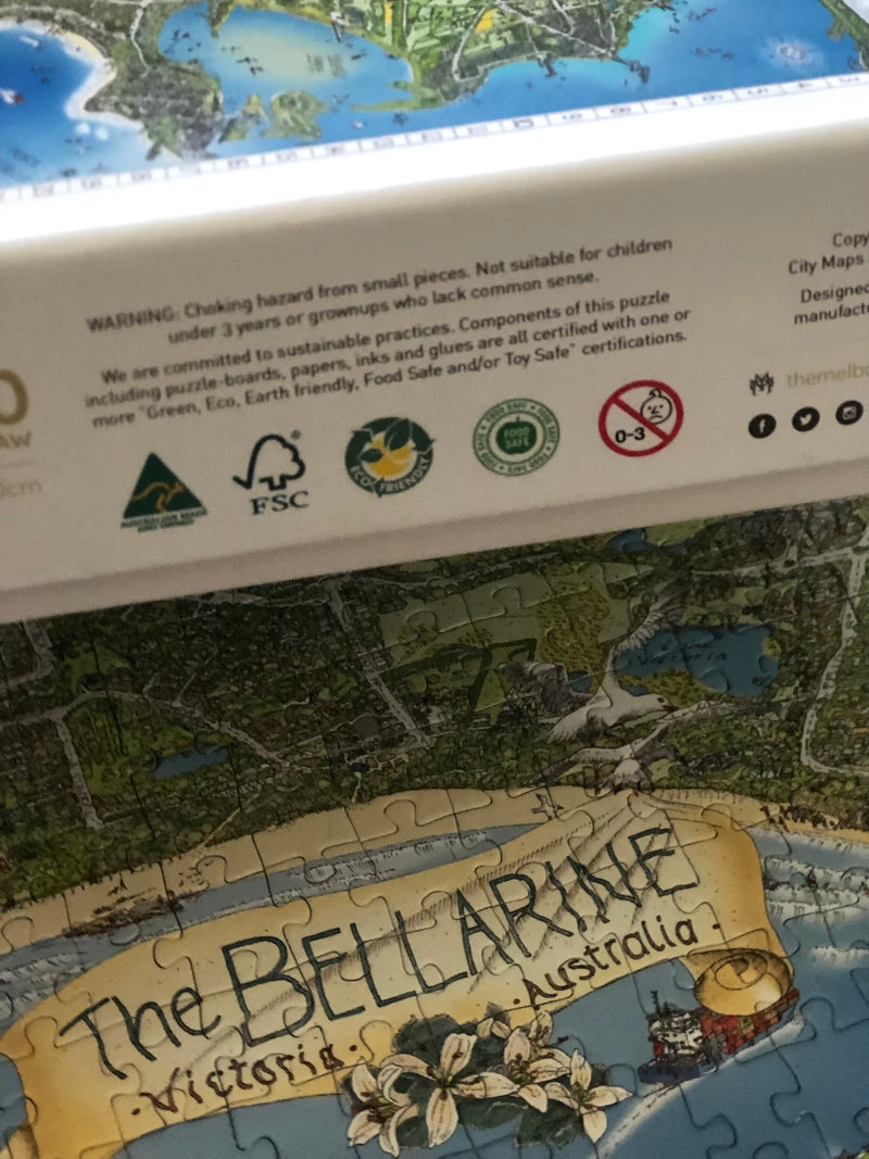 The Bellarine Map Jigsaw Puzzle - The Melbourne Map