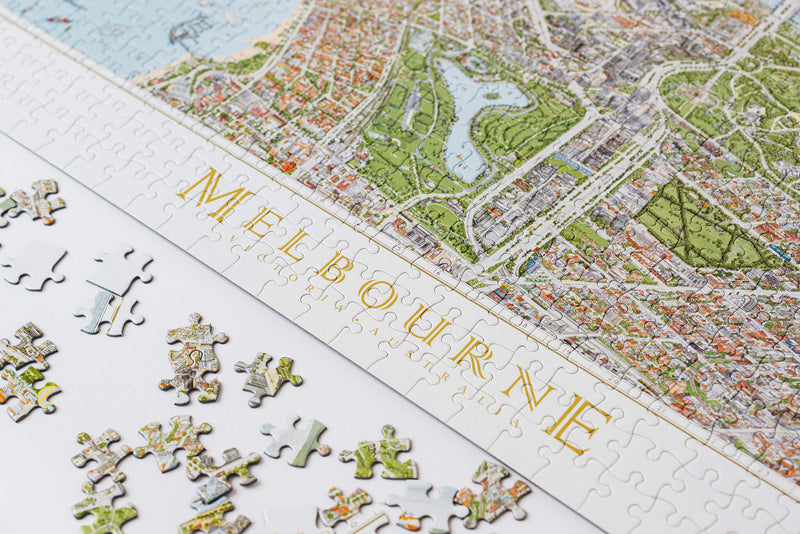 Melbourne Jigsaw Puzzle · 1000 piece puzzle - The Melbourne Map