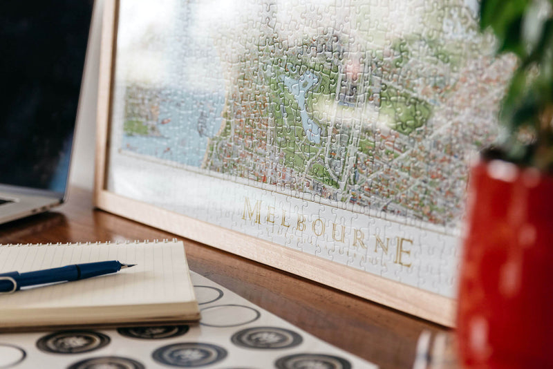 Melbourne Jigsaw Puzzle · 1000 piece puzzle - The Melbourne Map