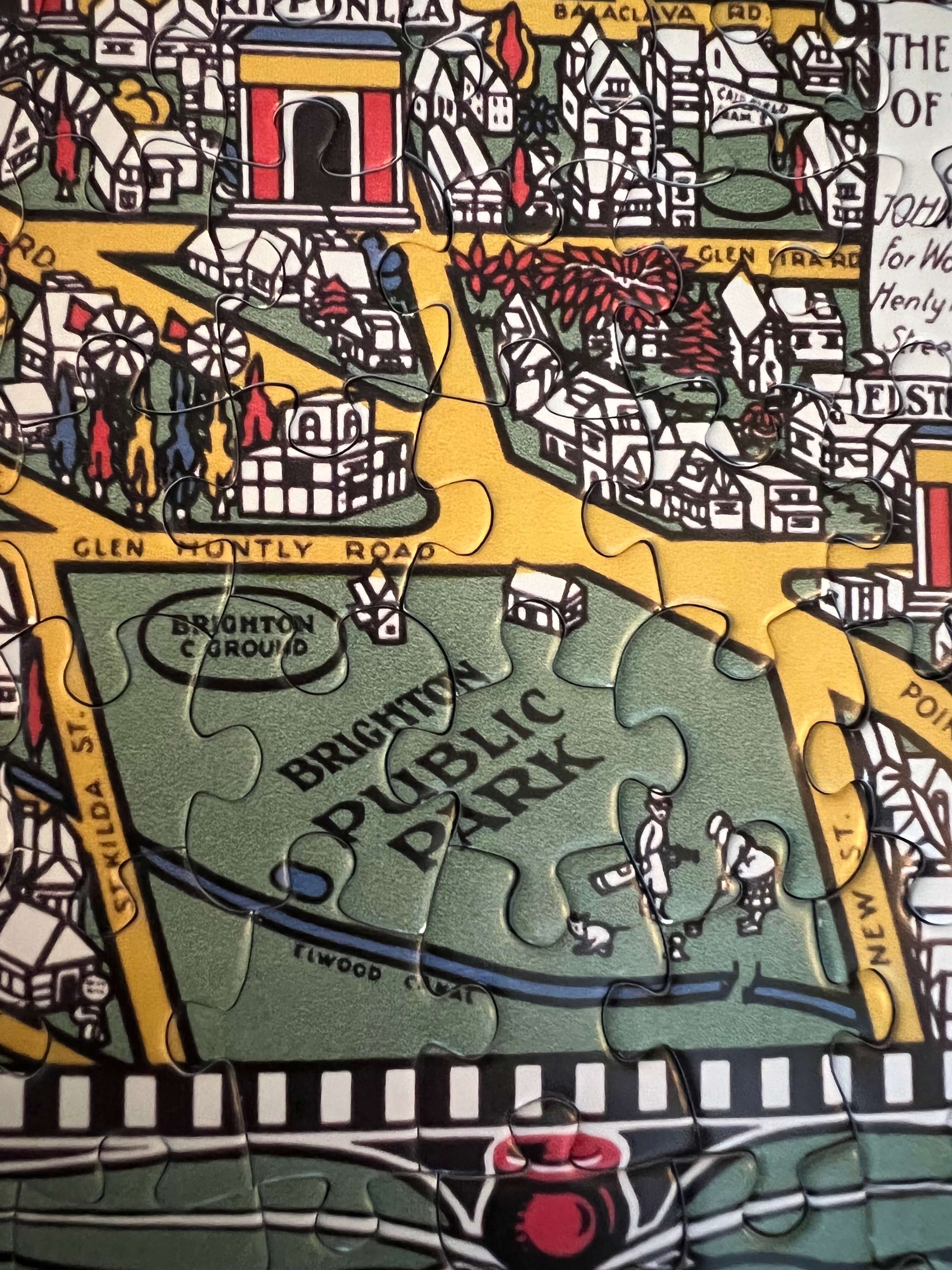 Wonder Map of Melbourne 1934 Jigsaw Puzzle - The Melbourne Map