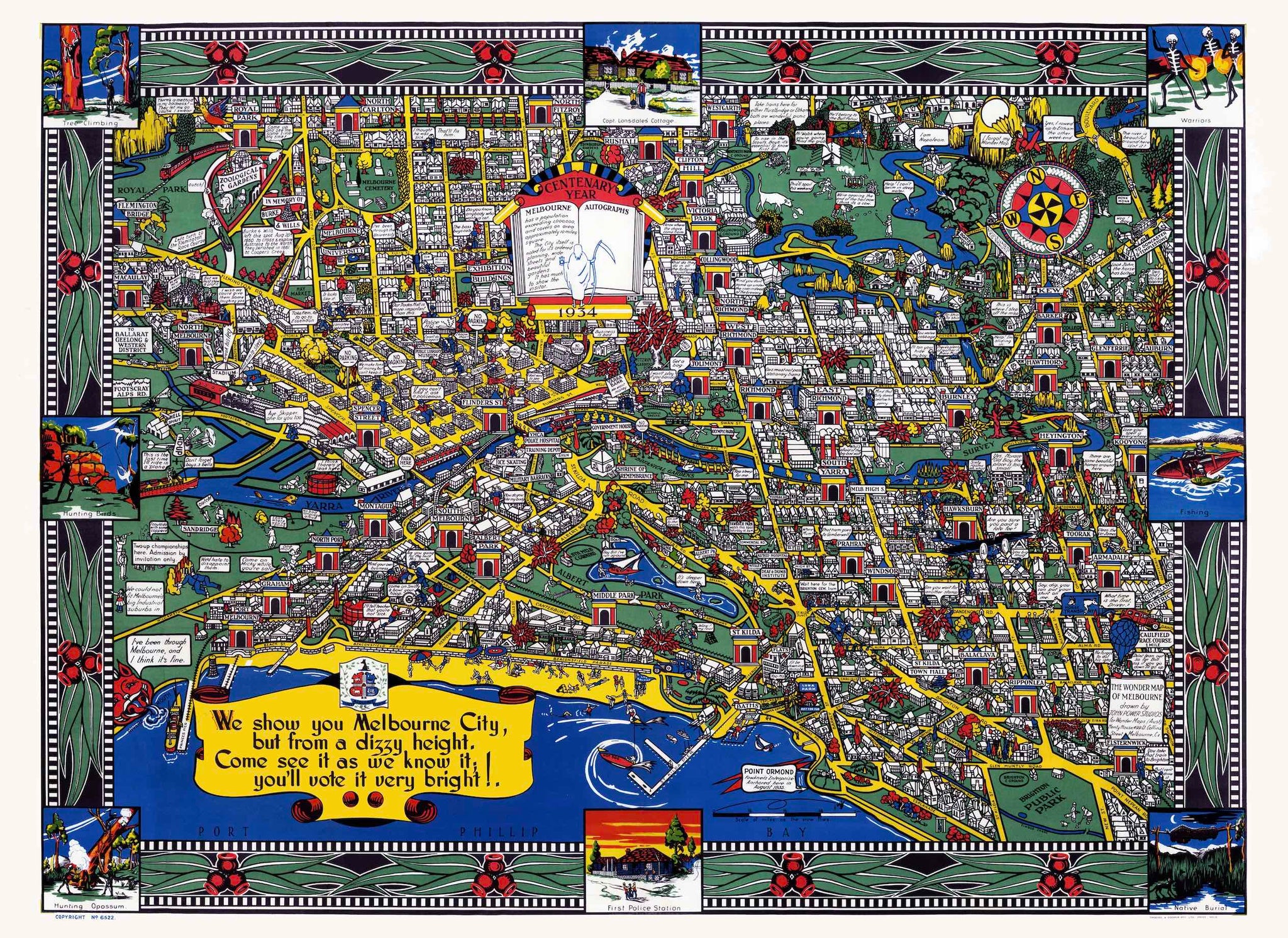 Wonder Map of Melbourne 1934 - The Melbourne Map Wonder Map of Melbourne 1934 - The Melbourne Map