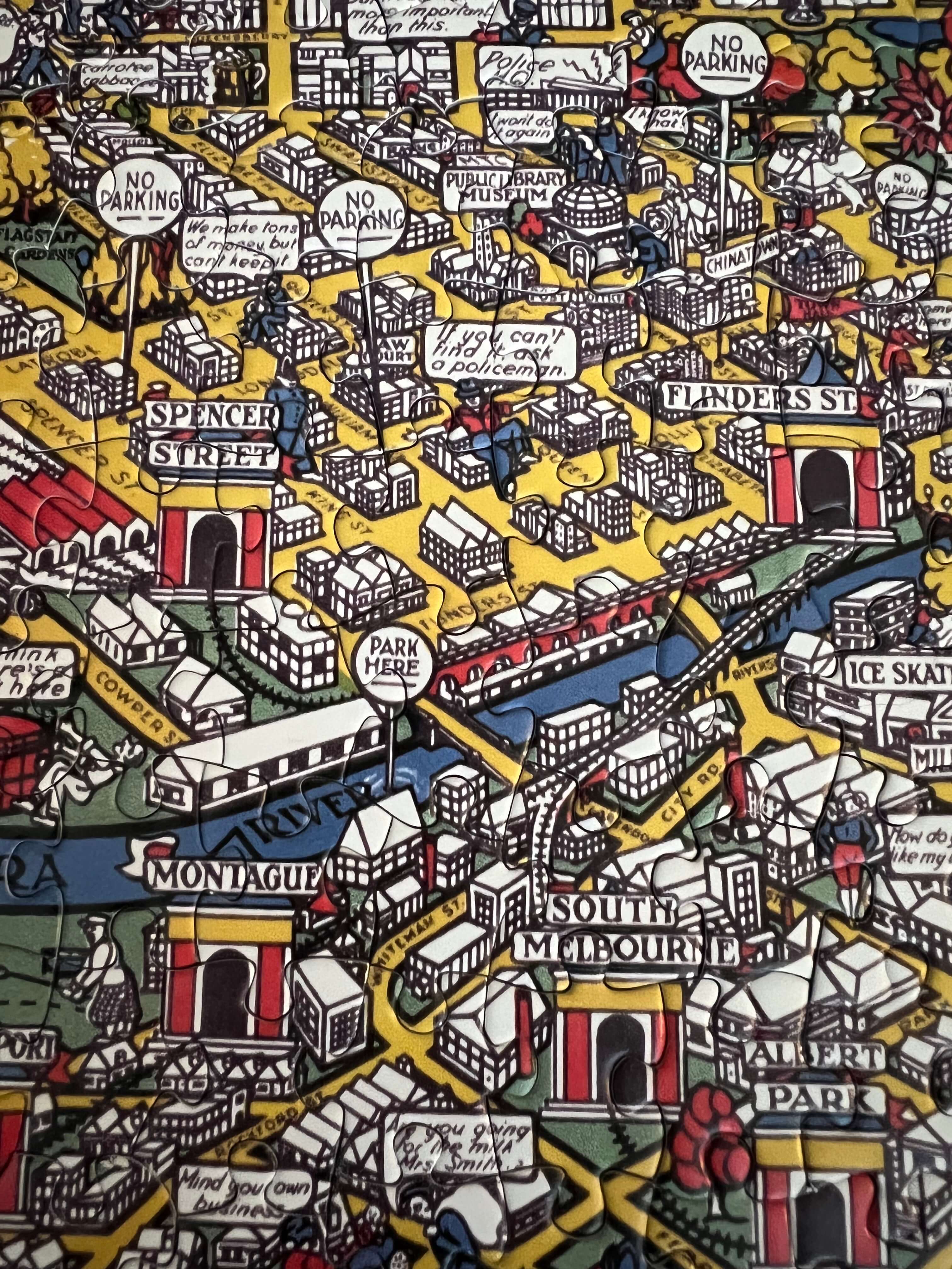 Wonder Map of Melbourne 1934 Jigsaw Puzzle - The Melbourne Map